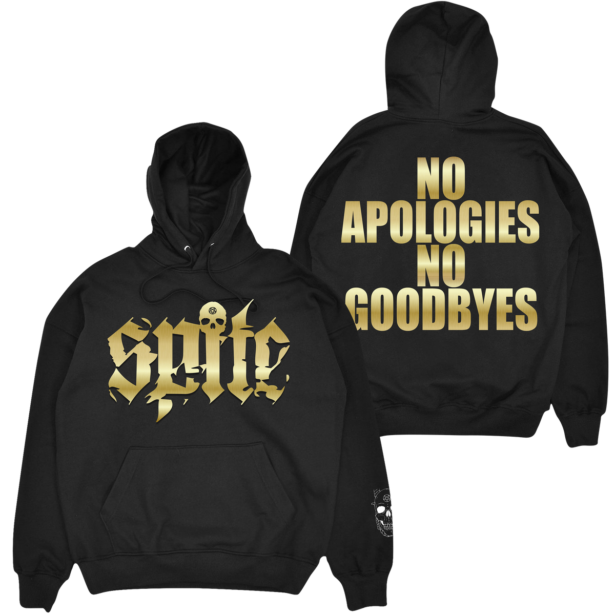 No Apologies Foil Hoodie – SPITECULT